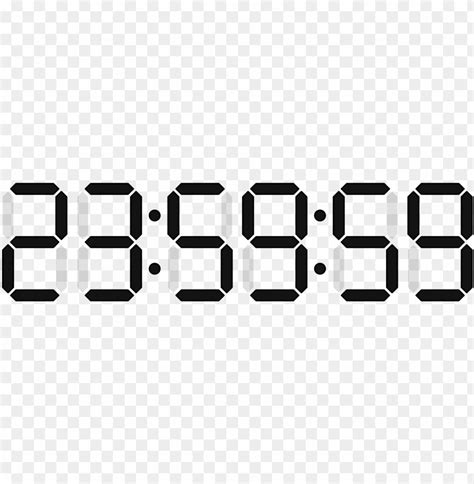 Digital Clock Numbers Display Toppng