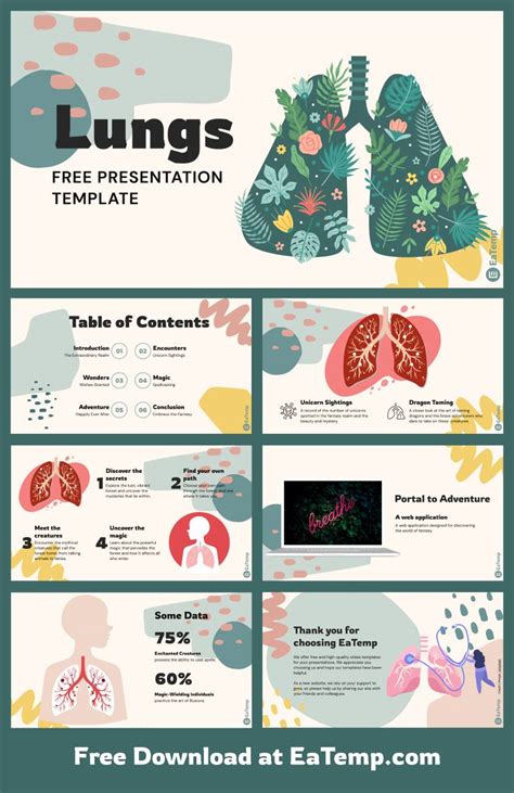 Lungs Ppt Presentation Template Eatemp