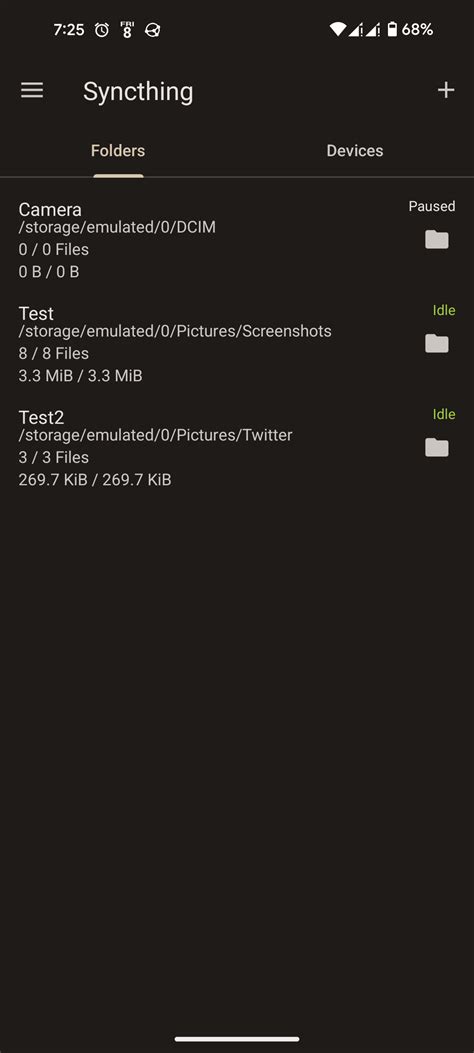 My Folders Are Not Syncing And Are In Idle State Rsyncthing