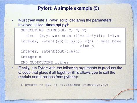 Ppt Binding Python To Other Languages Fortran And C Powerpoint