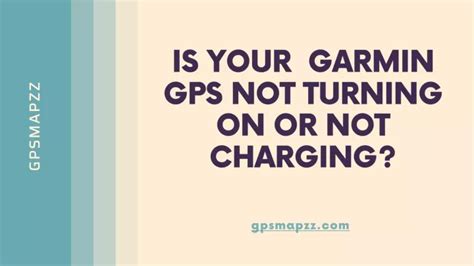Ppt Is Your Garmin Gps Not Turning On Or Not Charging Powerpoint