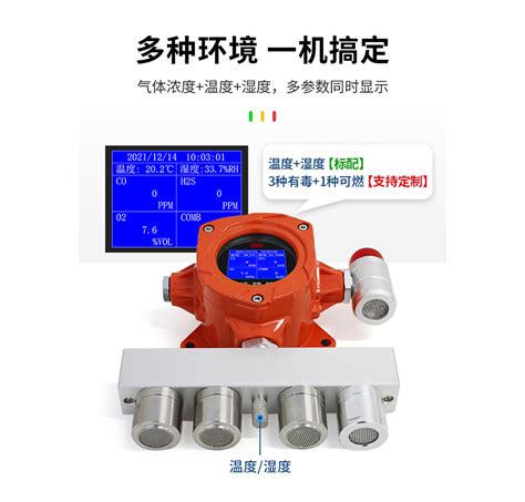 固定式六合一气体探测器 气体报警器 粉尘检测仪粉尘报警探测器粉尘浓度探测器粉尘报警器 瑶瑞电子【官网】