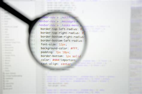 Real Css Kode Mengembangkan Layar Memprogram Konsep Algoritma Abstrak Alur Kerja Baris Kode Css