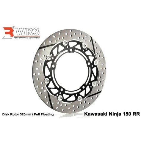 WR WR ダブルアールスリー Full Floating Brake Disc Inner DiscBlackFloating PinBlack NINJA Fi