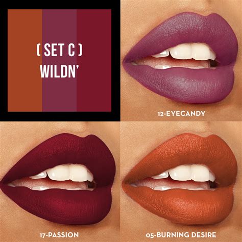 Italia Deluxe Sexy Trio Lipstick Set Wildn Discount Beauty Boutique