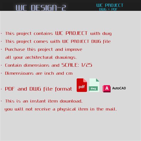 WC Design DWG Wc Design Ideas Wc Design Wc Architectural Drawing WC Cad Wc Project