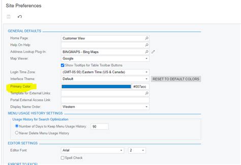 assign different screen colors for each tenant community