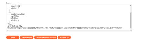 PortSwigger Clickjacking Labs Görkem Özkanat