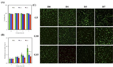 A Cell Viability Of Human Dermal Fibroblast Cells Hdf Encapsulated