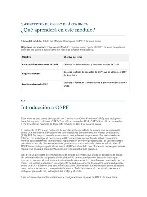 1 2 Ospf Pdf Enrutador Computación Enrutamiento
