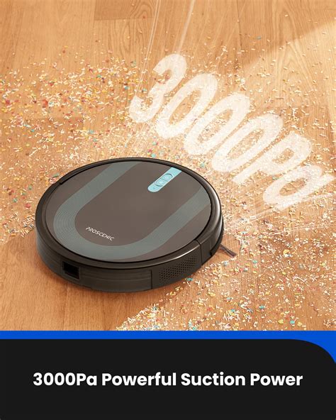 Snapklik Proscenic 850T Robot Vacuum And Mop Combo WiFi App Alexa Siri Control Robotic