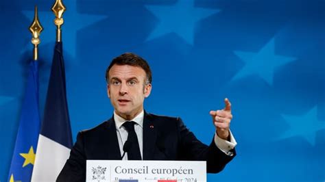 Emmanuel Macron Réclame Une Série De Mesures Européennes En Faveur Des