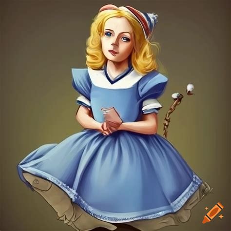 Illustration Of Alice In Wonderland On Craiyon