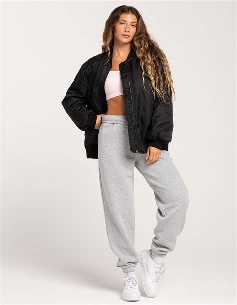 Full Tilt Womens Bomber Jacket Black Tillys