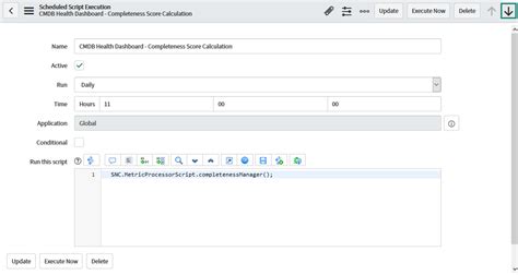 Solved Configure Schedule Cmdb Health Dashboard Job Servicenow Community
