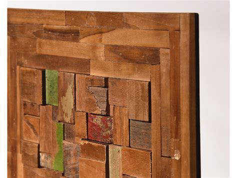 Recyclingholz Wandbilder Kunst Art Bambus Loungede