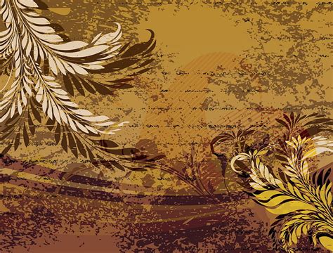 그런 지 꽃 배경 벡터 Ai Eps Uidownload