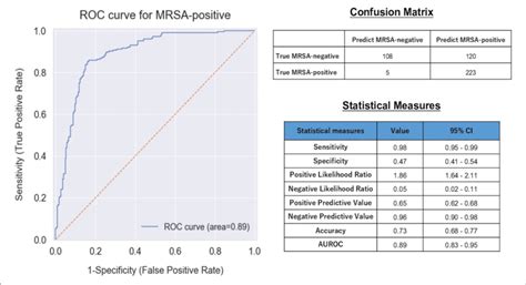 Roc Curve Confusion Matrix And Statistical Measures Of Performance