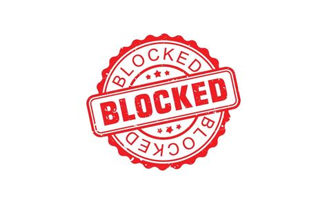 Blocked Rubber Stamp With Grunge Style On White Background 15606034