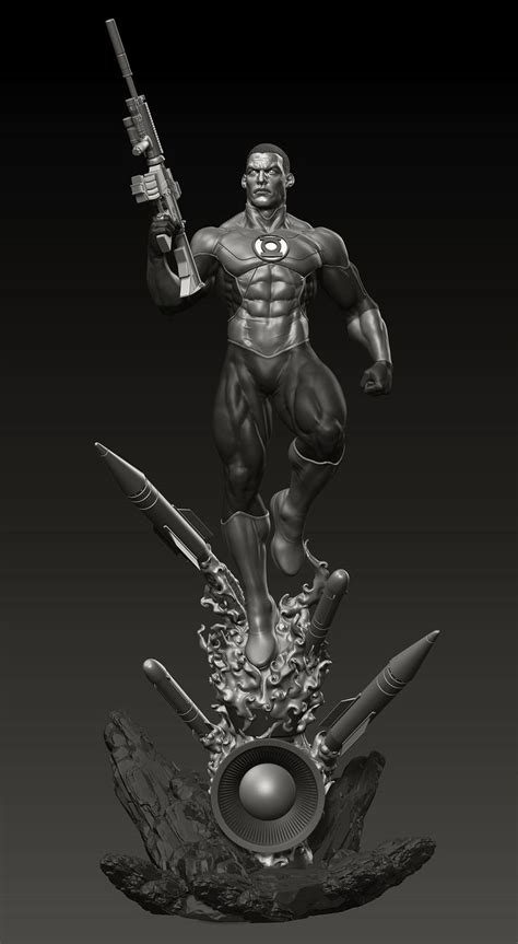 Artstation Green Lantern Kaushik Manna Green Lantern Green