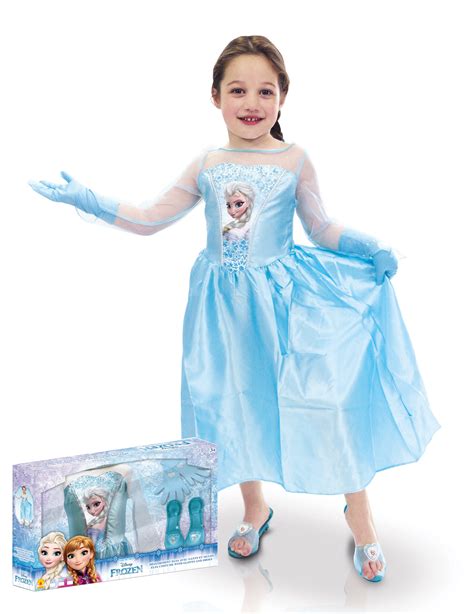 Disfraz De Elsa Con Accesorios Niña Frozen™ Caja Disfraces Niños Y