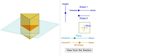Slicing A Triangular Prism Geogebra