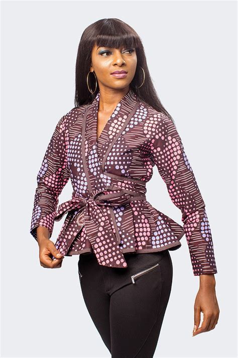 African Print Peplum Top Ankara Peplum Jacket Ankara Peplum Top By Wa
