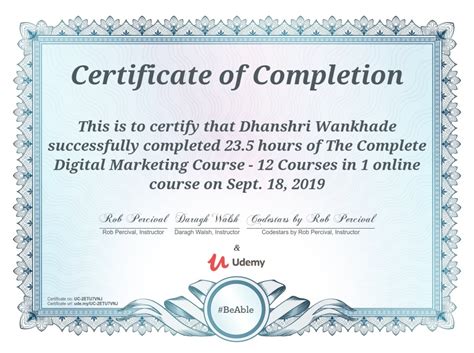 dhanshri wankhade on linkedin udemy course completion certificate