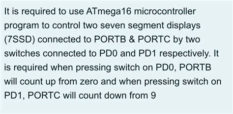 Solved It Is Required To Use Atmega Microcontroller Chegg