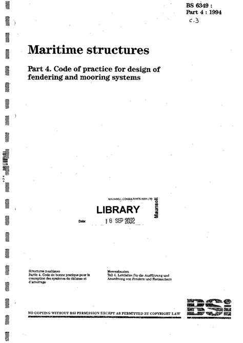 Bs 6349 4 1994 For Design Bs 6349 Part 4 1994 C Maritime