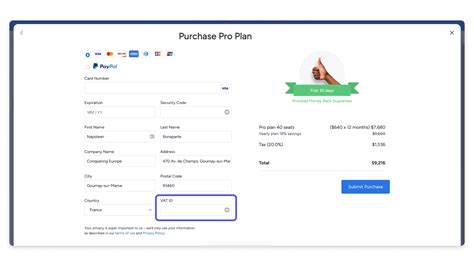 How To Update My VAT ID Number Support