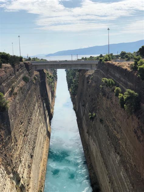 Corinth Canal Peloponnese Hd Reflections
