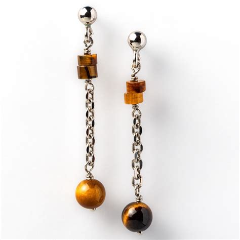 Orecchini Multi Occhio Di Tigre Kisp Jewels