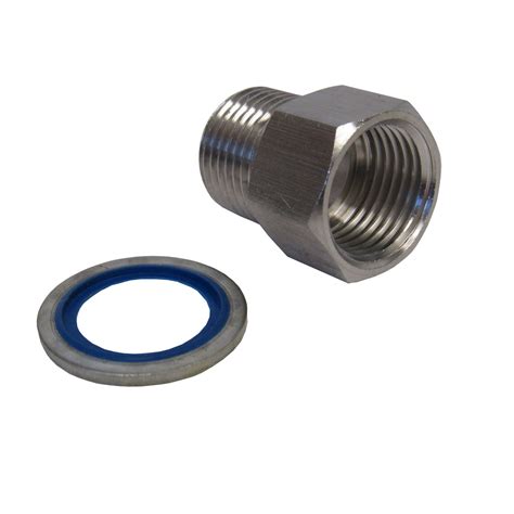 38 Mnpt X 38 Bspp Female Ss Adapter Sealing Washer