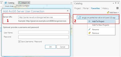 tutorial menambahkan data wms wfs ke dalam arcgis pro spasialkan