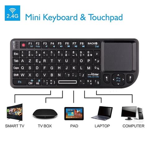 Mini 2 4g Rf Wireless Keyboard Spanish French Russian English Keyboard
