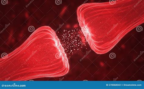 Neuronal And Synapse Activity Medical Background Royalty Free Stock