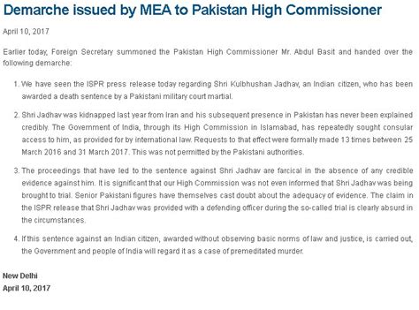 India Says Paks Move To Hang Alleged Indian Spy Kulbhushan Jadhav Is