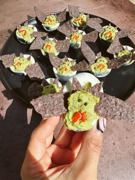 Spooky Bat Deviled Eggs Melissa S Healthy Kitchen