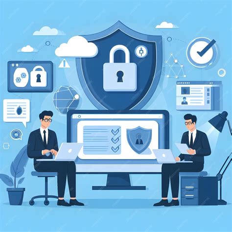 Cybersecurity Illustrations Vector Graphics Design Premium Ai Generated Vector
