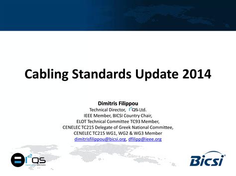 Cabling Standards Update 2014 Ppt