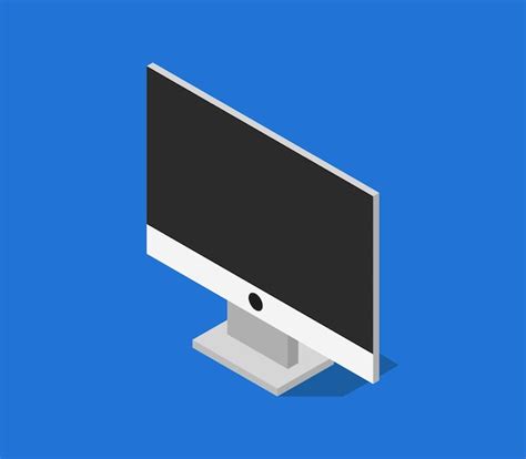 Premium Vector Isometric Computer Monitor