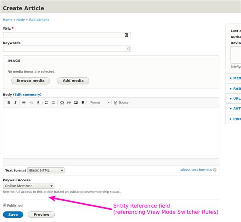 entity role view mode switcher