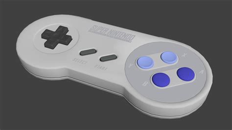 Modelo 3d Controlador Snes Usa Turbosquid 941898