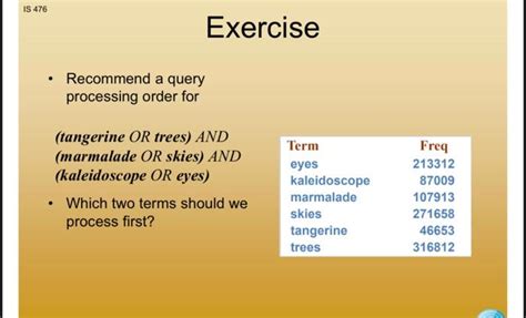 Solved Exercise Adapt The Merge For The Queries Brutus