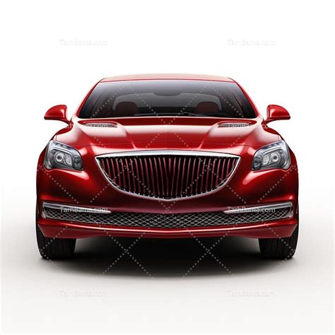 عکس با کیفیت ماشین سه بعدی قرمز از نمای جلو