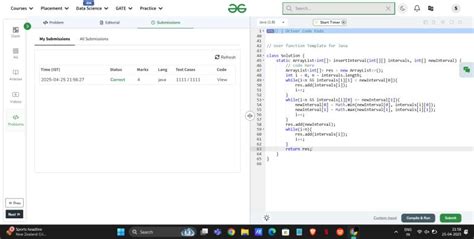 Gfg160 Geekstreak2025 100daysofcode Day25 Dsa Java