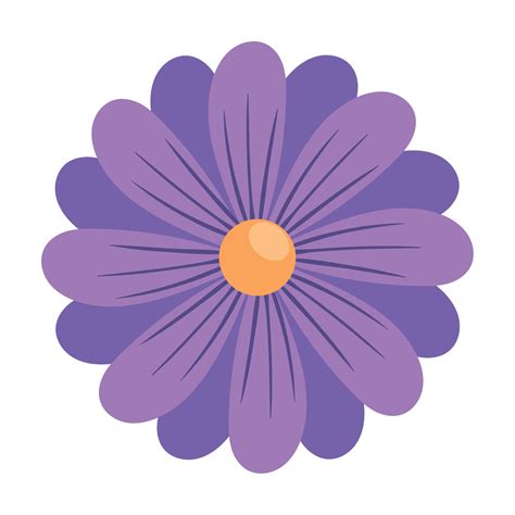 Purple Flower Decorative 12592872 Vector Art At Vecteezy