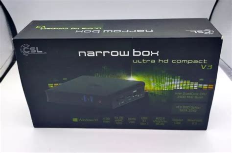 Csl Narrow Box Uhd Compact Windows Mini Pc Intel Celeron Uhd
