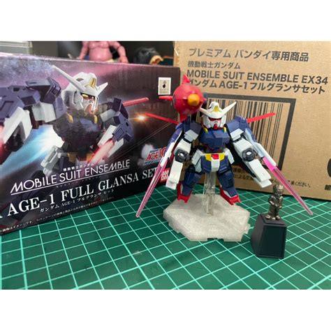 萬代 重裝x重奏 鋼彈 盒玩 Mobile Suit Ensemble Mse Ex34 鋼彈age 1 全備光輝型套組 蝦皮購物